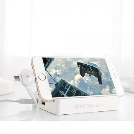 Universelle Smartphone Halterung mit zwei USB Ausgängen von TOTU ...