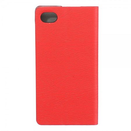 Sony Xperia Z5 Compact Leder Case mit Holzmuster - rot | Mobile Universe
