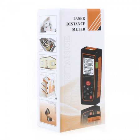 Handliches Laser Distanz Messgerät bis 100M mit Flächen und Volumen ...