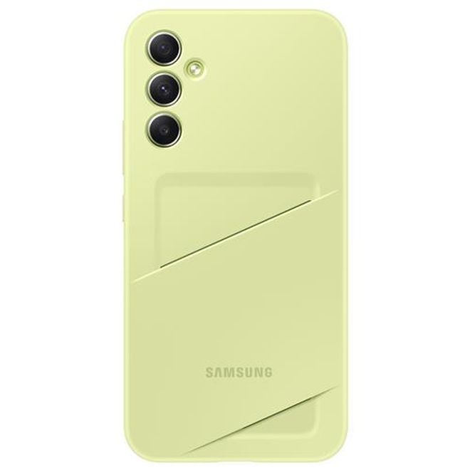 Samsung - Original Galaxy A34 5G Hülle - Softcase - Card Slot Case - lime | Mobile Universe