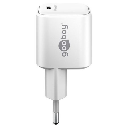 Goobay - USB-C Fast Charger (65W) - Schnellladegerät Nano Size - weiss ...