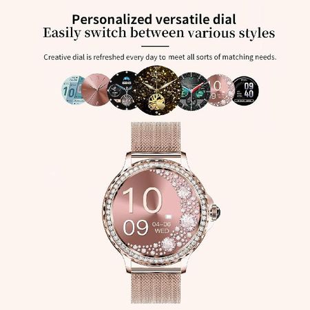 Lady Smart Watch Fitness Tracker - mit Bluetooth Telefonfunktion ...